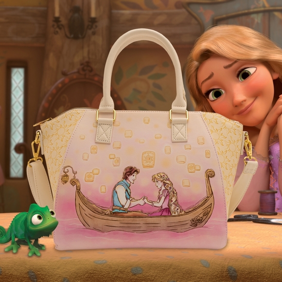 Loungefly | Bags | Loungefly Tangled Rapunzel Flynn Rider Satchel ...